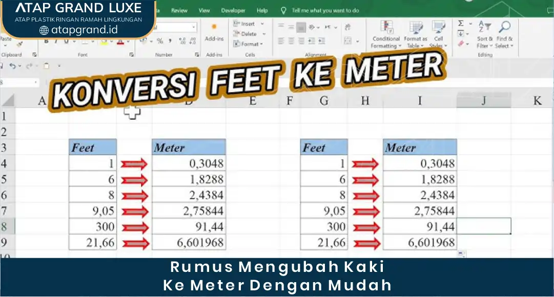 Ukuran 10 Kaki Berapa Meter? Begini Rumusnya - Atap uPVC & Atap Plastik ...