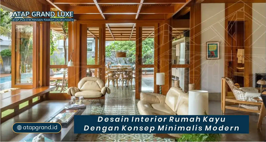 Sentuhan Modern Pada Rumah Kayu Minimalis Modern - Atap uPVC & Atap ...