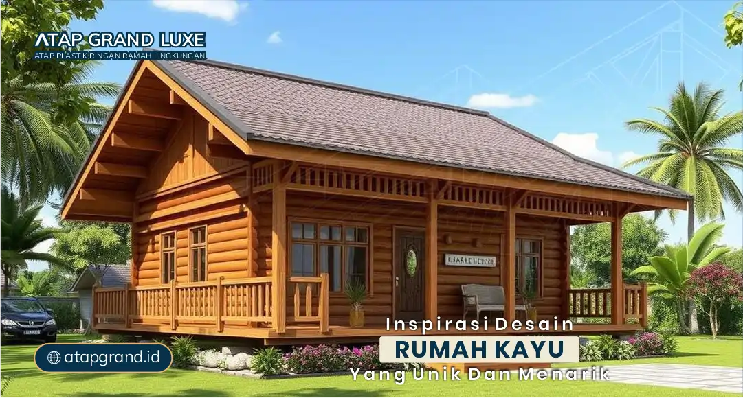 Inspirasi Desain Rumah Kayu yang Unik dan Menarik - Atap uPVC & Atap ...